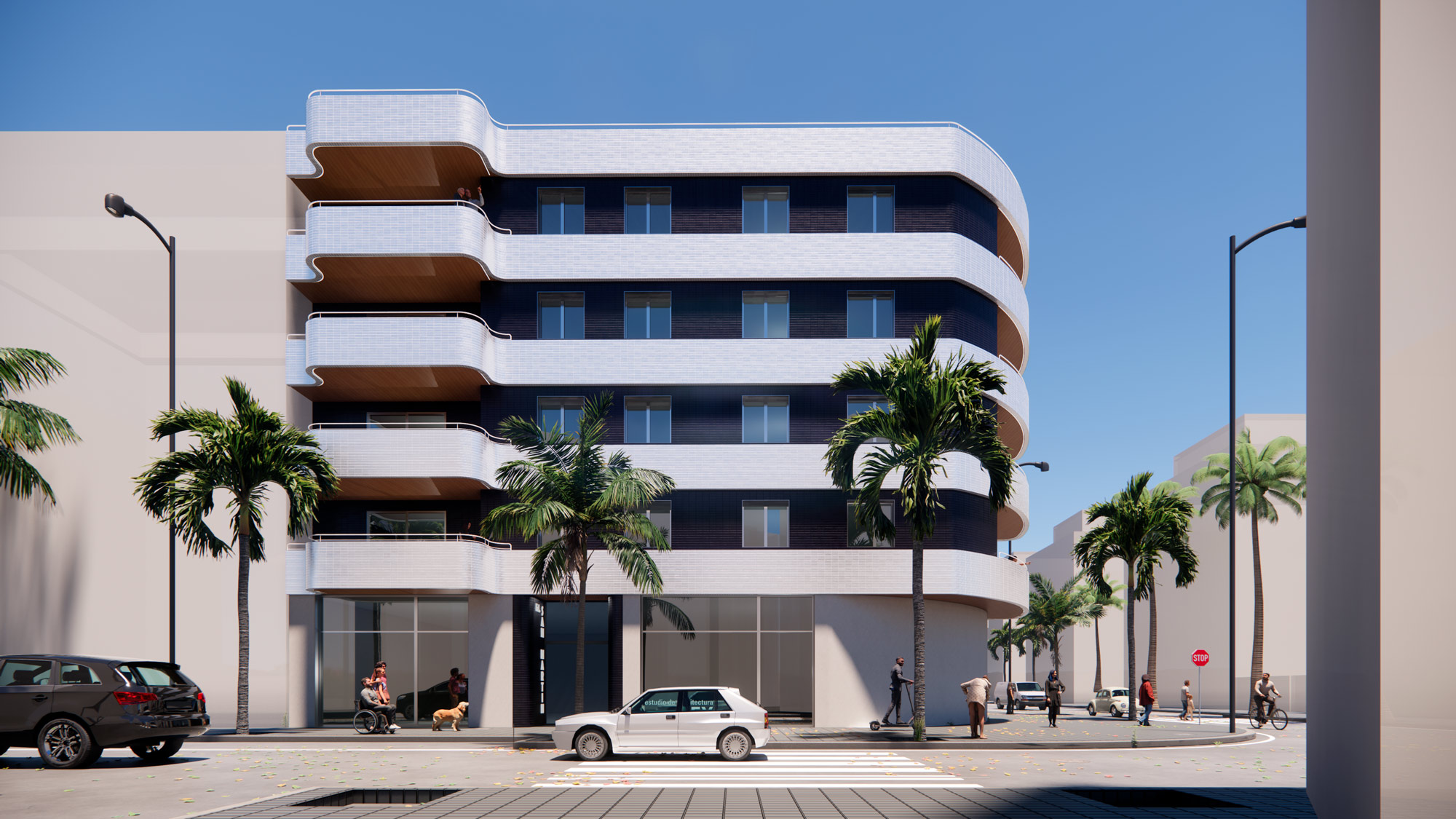 Diseño Edificio San Martín, Adra - EXarchitects Arquitectura, diseño ...
